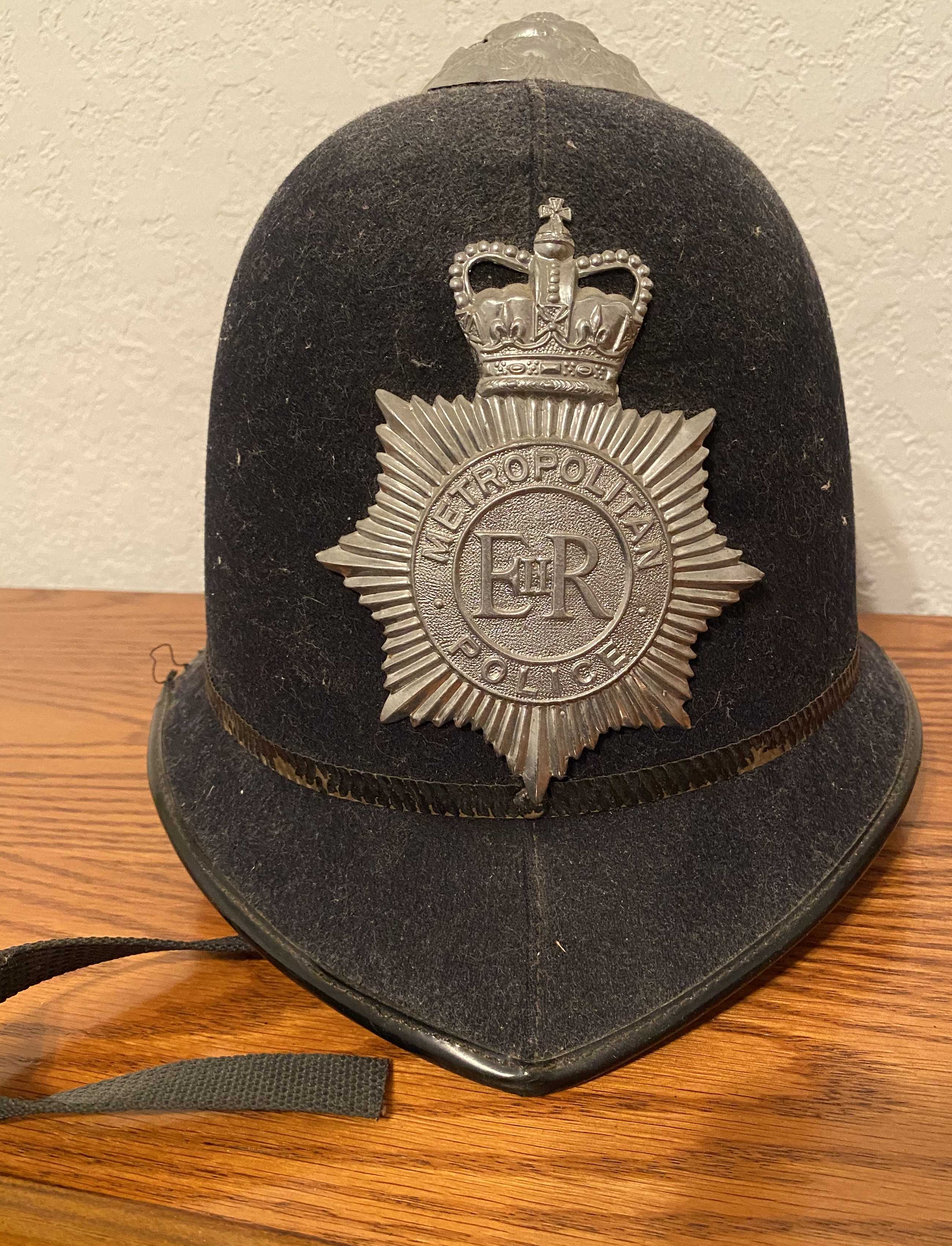 Vintage London Metropolitan Police Helmet | Online Estate Auction In ...