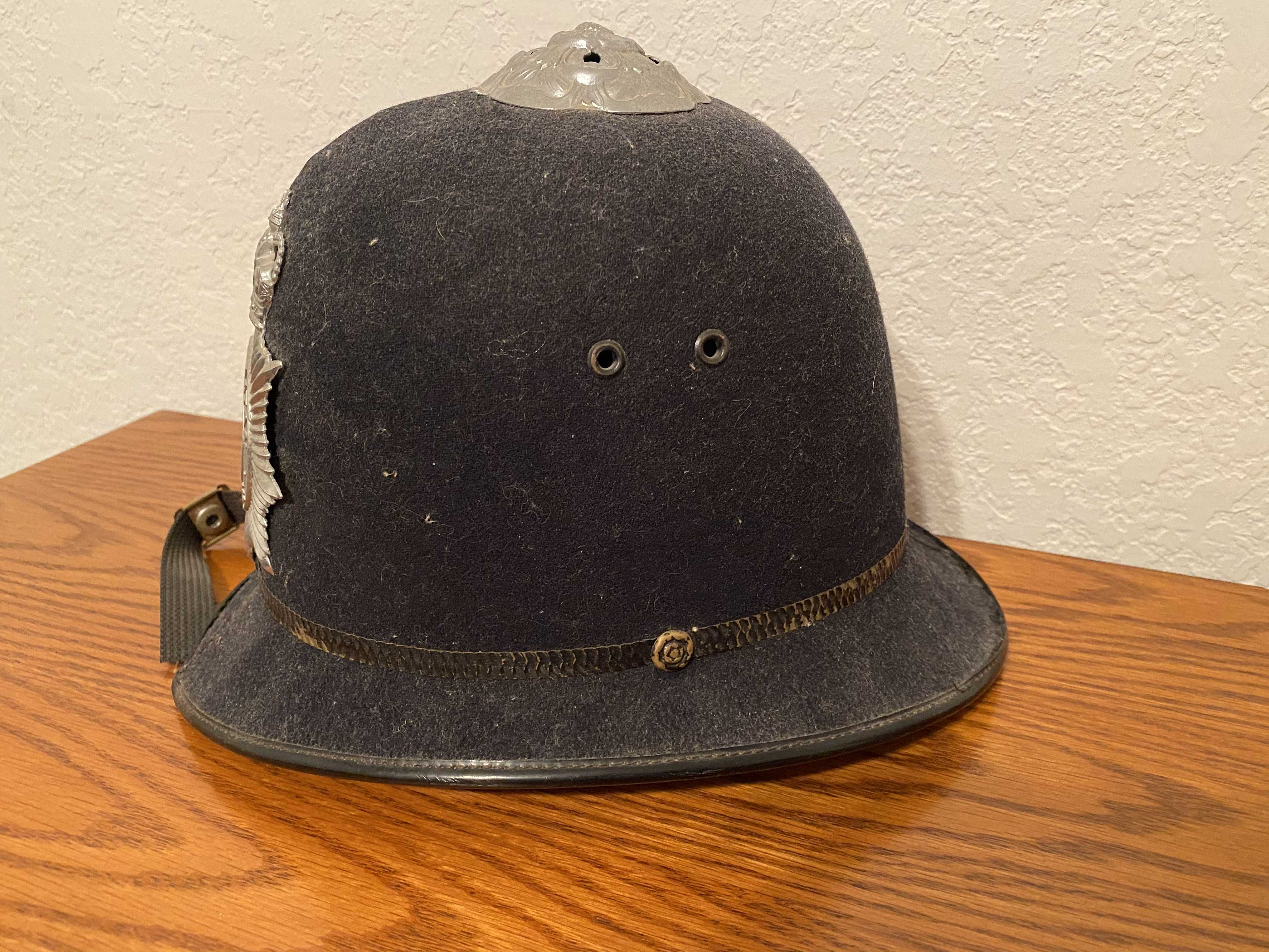 Vintage London Metropolitan Police Helmet | Online Estate Auction In ...