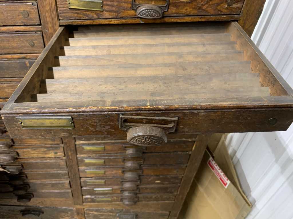 Antique Slanted Drawer Cabinet | Shipshewana Antique & Misc. Auction