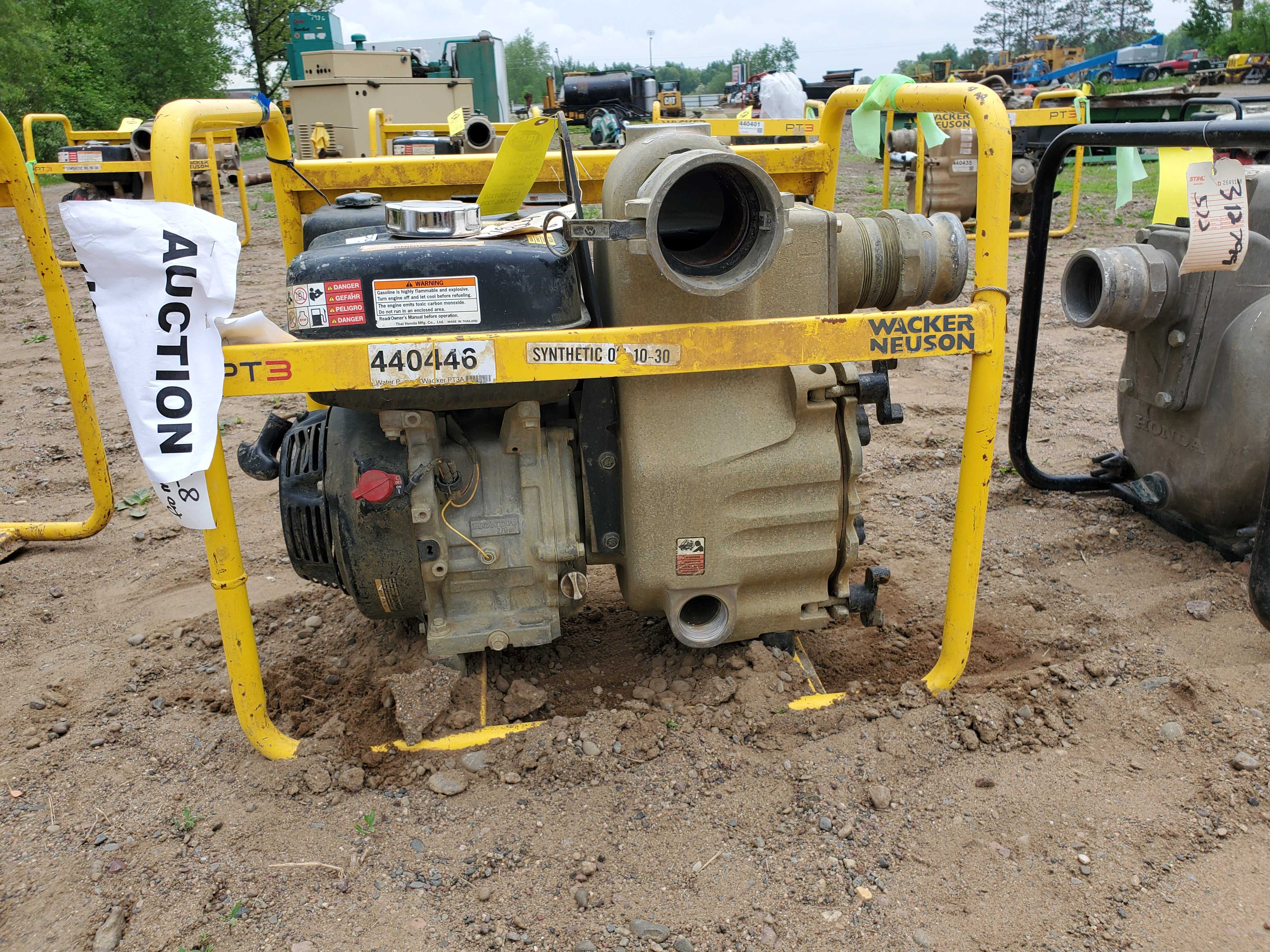 Wacker PT3 Trash Pump | Heavy Equipment, Truck & Trailer Auction